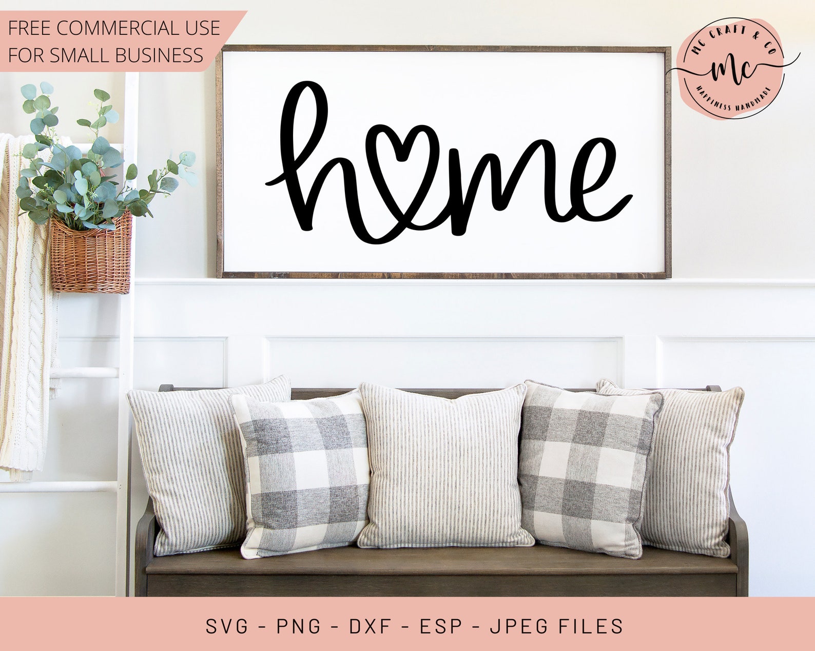 Home Svg Home Sign Hand Lettered Home Svg Svg Files for | Etsy