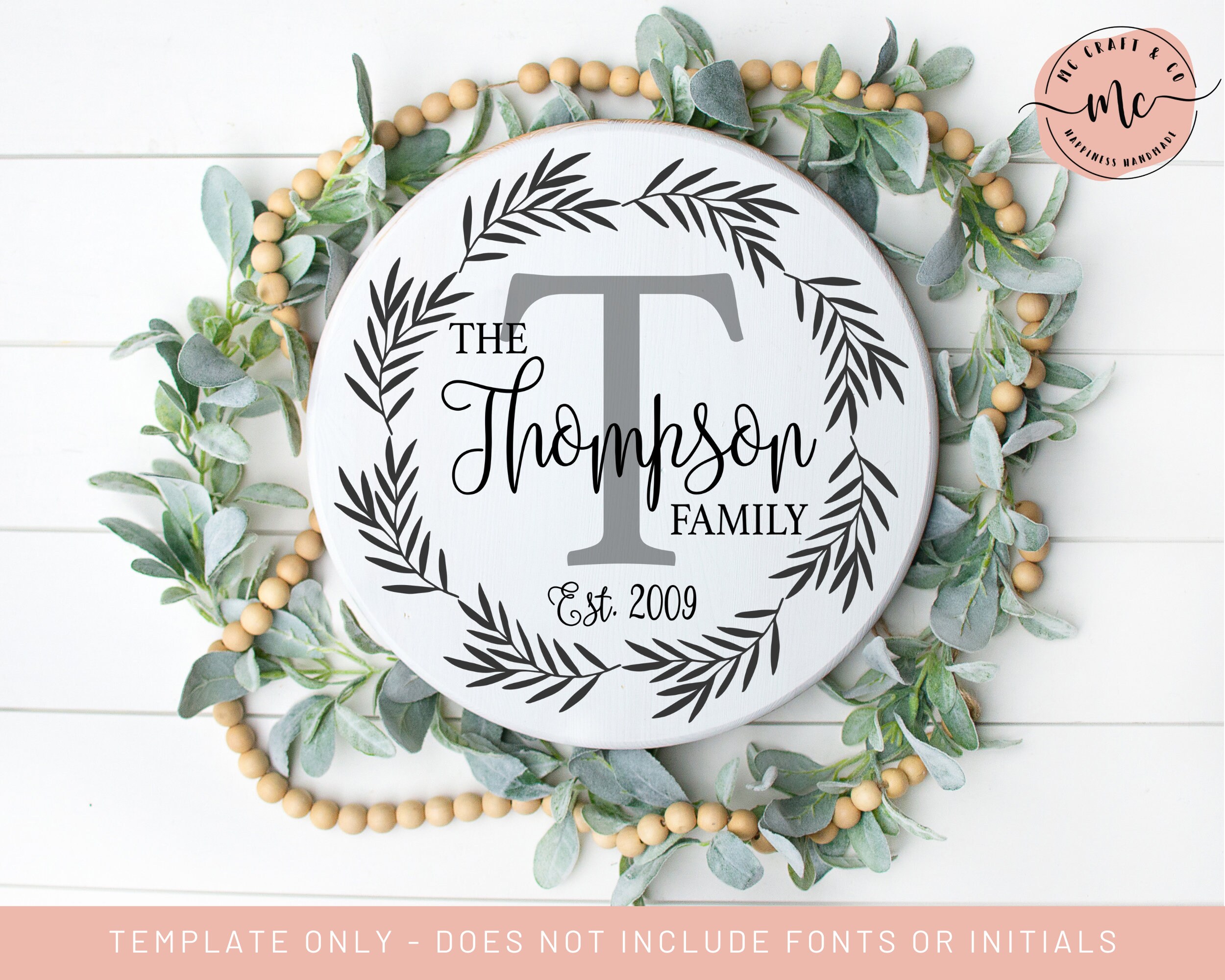 Die Cuts Rustic Sign svg SVG Files Commercial Use Family Name svg ...