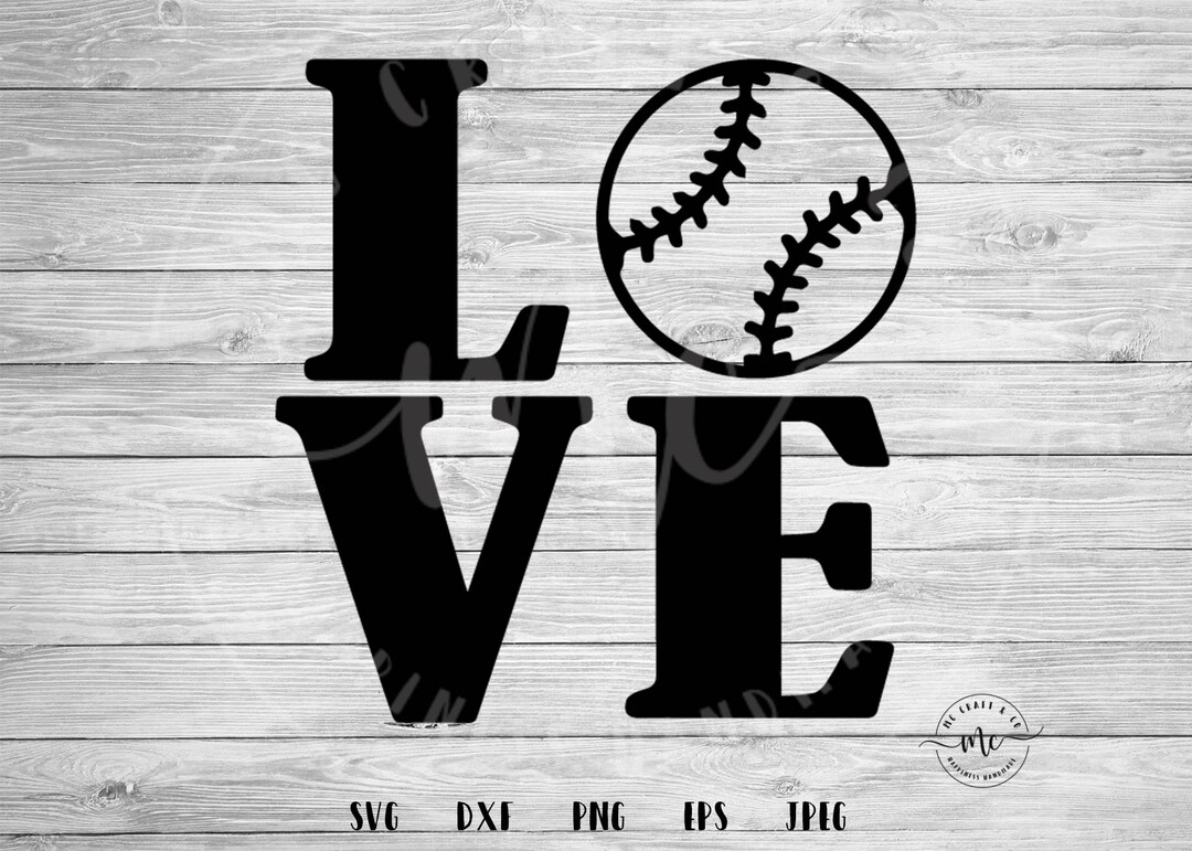 Baseball Love Svg, Love Svg, Baseball SVG, Baseball Mom, Sports SVG ...