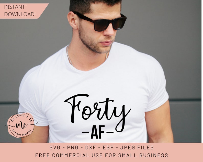 Forty AF Thirty Forty and Fabulous 40th Birthday 40 | Etsy