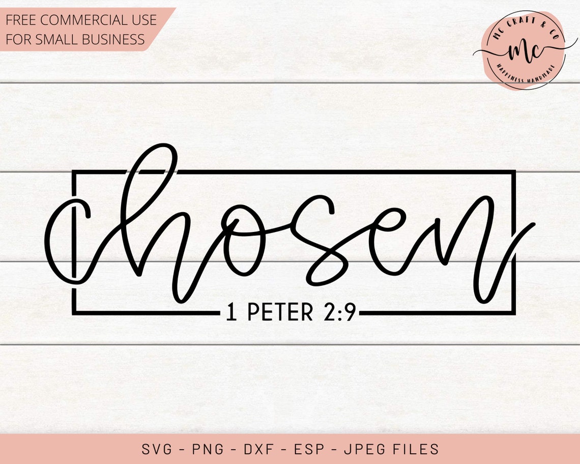 Chosen SVG Waymaker SVG Bible Verse SVG Christian Svg - Etsy