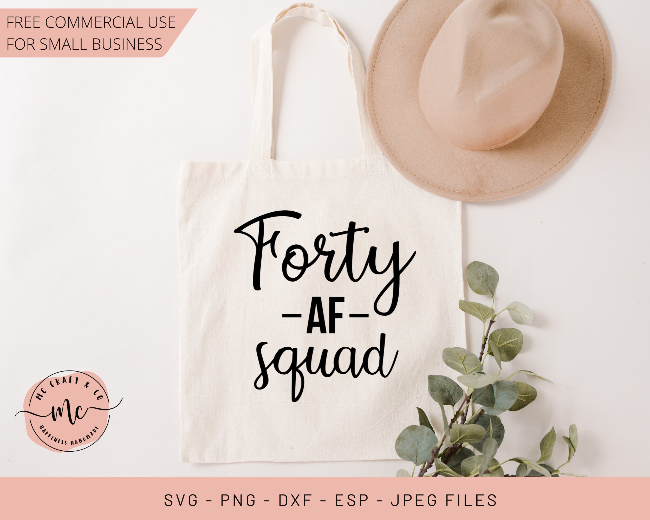 Forty AF Thirty Forty and Fabulous 40th Birthday 40 | Etsy