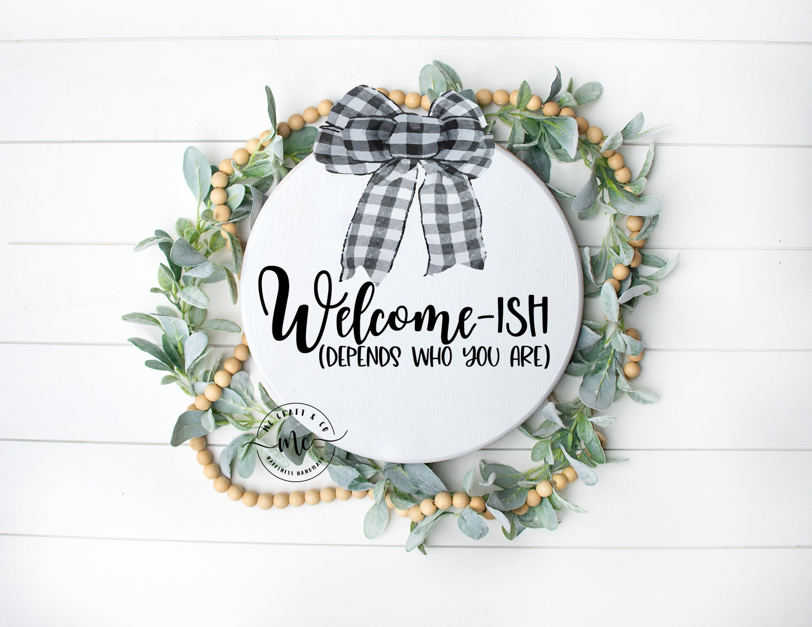 Welcome-Ish SVG Farmhouse Welcome Sign Front Door Decor | Etsy