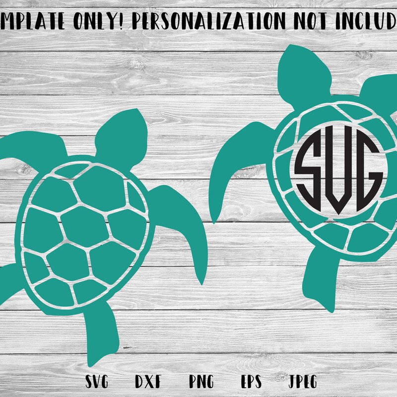 Sea Turtle Monogram - Etsy