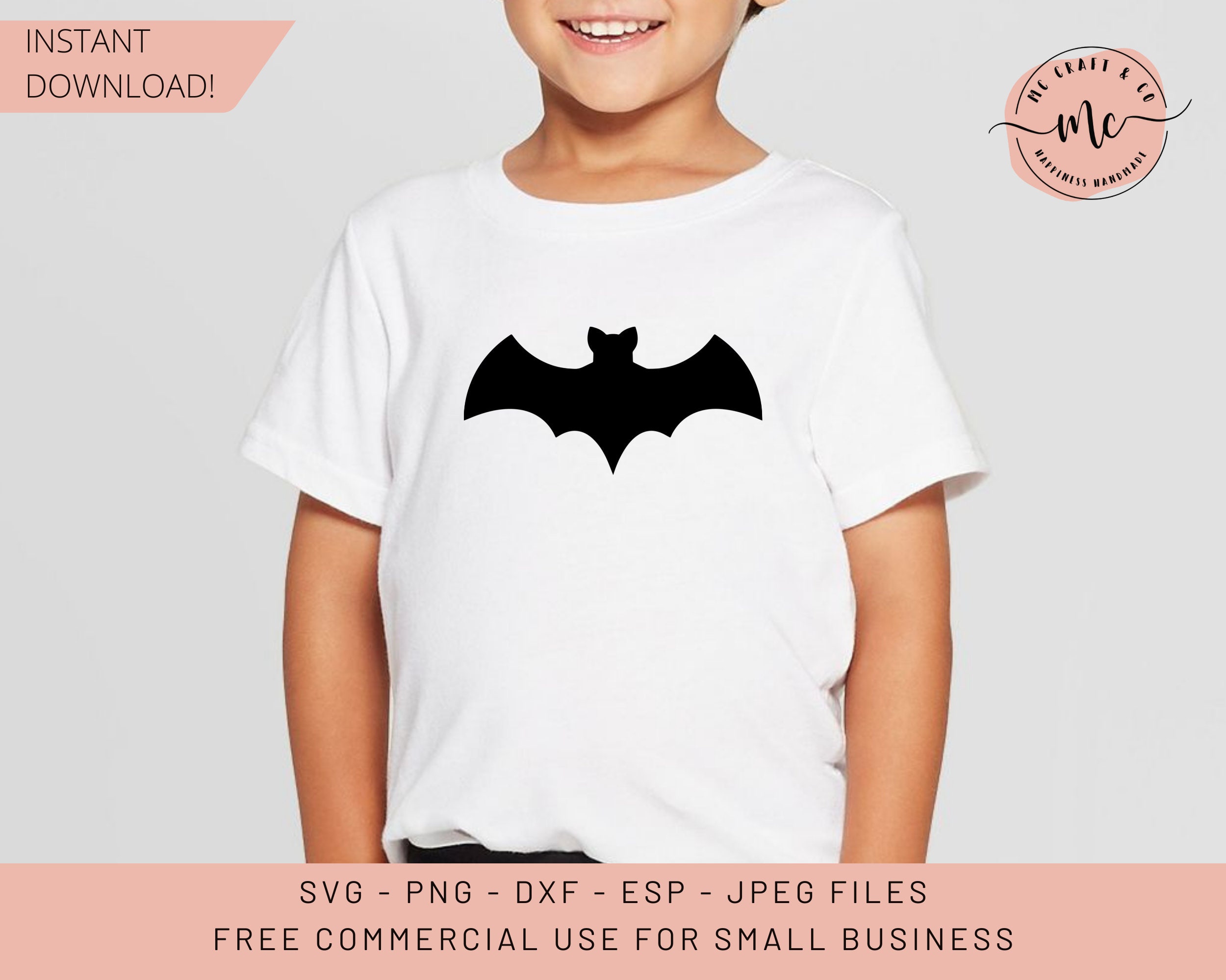 Bat SVG Halloween Svg Png Bat Template Bat SVG Cut File - Etsy