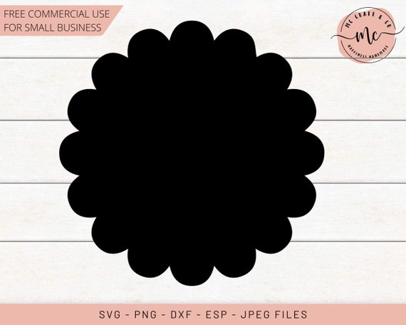 Scalloped Circle Svg Circle SVG Scallop SVG Scallop Circle | Etsy