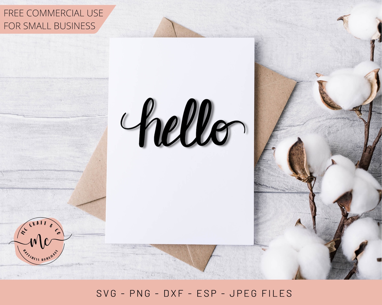 Hello SVG Hello Cut File Handlettered Cricut Silhouette - Etsy