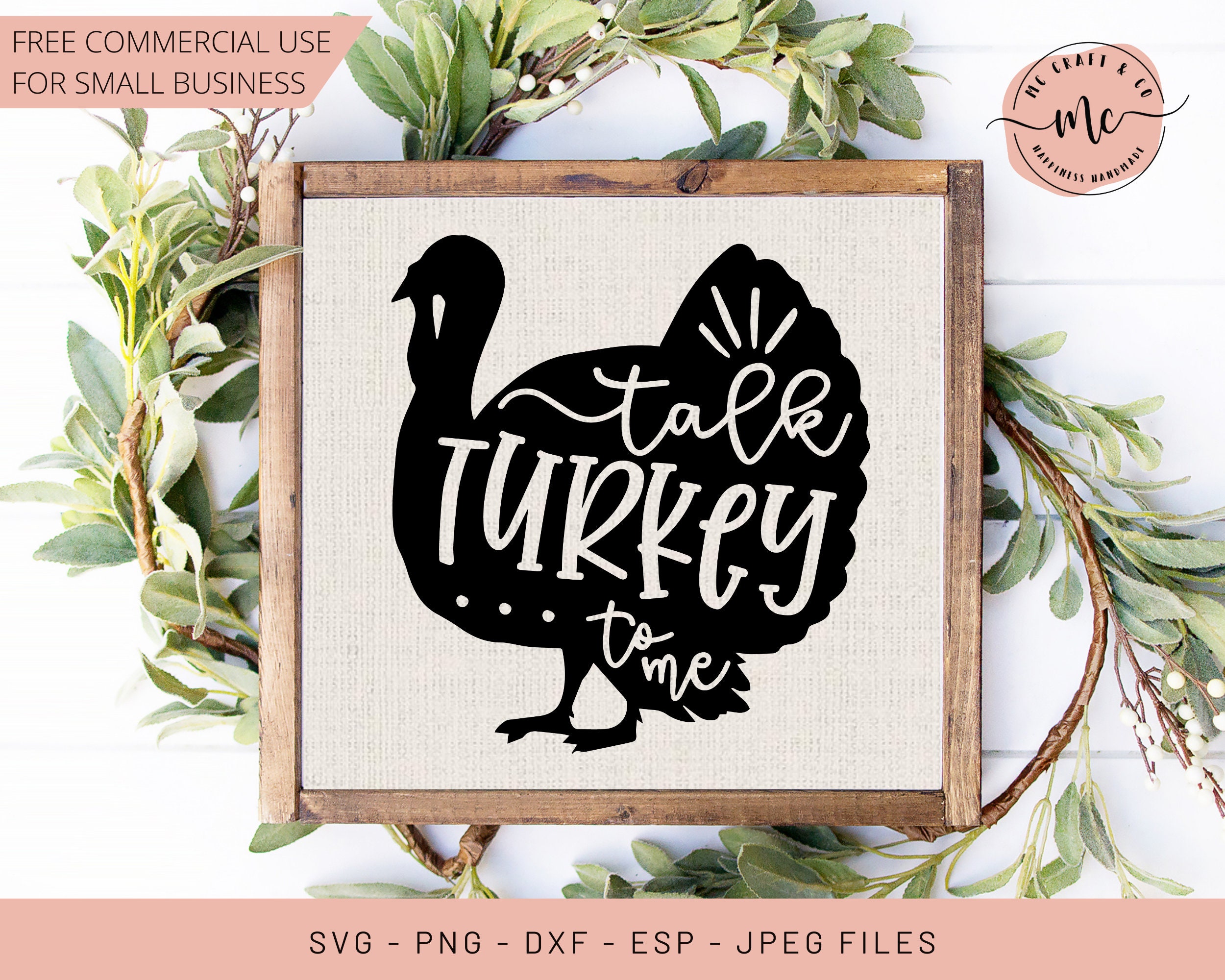 Talk Turkey to Me SVG Thanksgiving Cut File Turkey SVG - Etsy