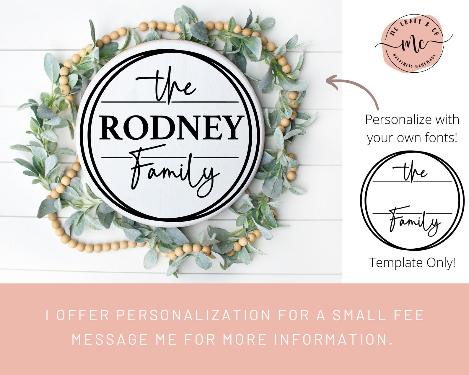 Family Name SVG, Last Name SVG, Family Name Sign, Monogram SVG, Door ...