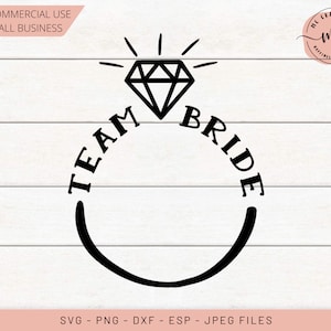 Team Bride Svg, Bride Squad, Bride Tribe, Bachelorette Party ...