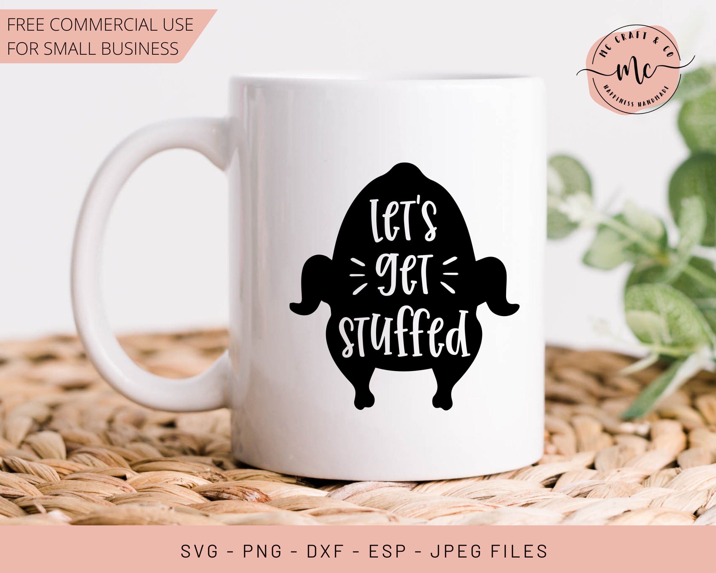 Lets Get Stuffed SVG Thanksgiving Cut File Turkey SVG - Etsy