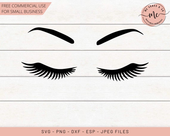 Eyelash Svg Eyelash and Eyebrow Svg Beauty Svg Eyelashes - Etsy