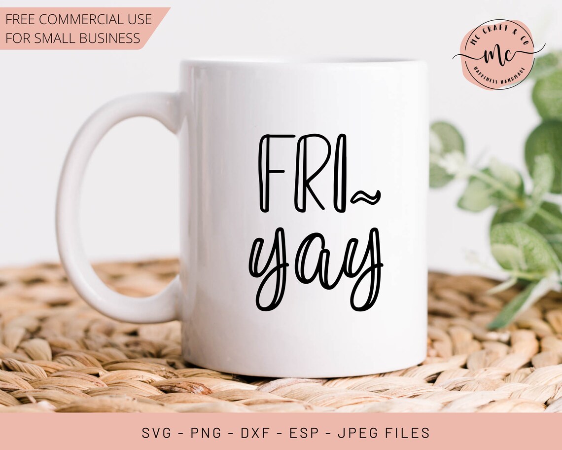 FRI YAY Svg FRIDAY Svg Friyay Svg Weekend Vibes Its the | Etsy
