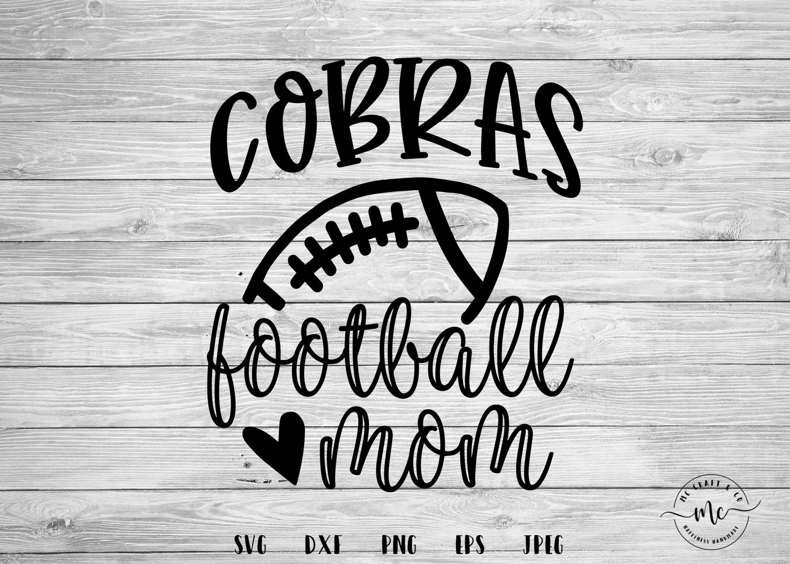 Cobras Cobras Football Football SVG Football Mom Football | Etsy