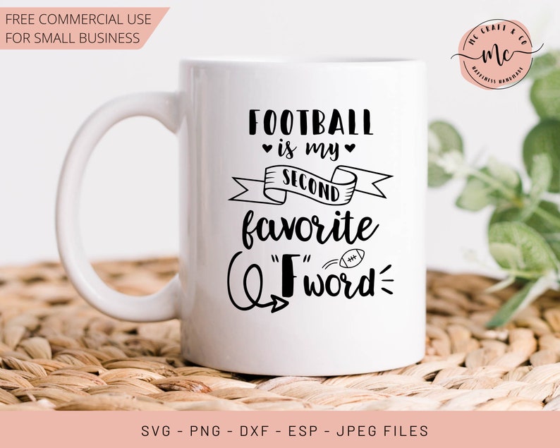Football is My Second Favorite F Word Super Bowl Football | Etsy