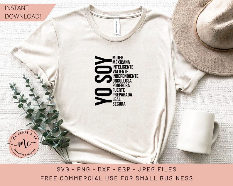 YO SOY Svg Png, Mexicana Seg Png, Latina, Yo Soy, Fuerte, Poderosa ...