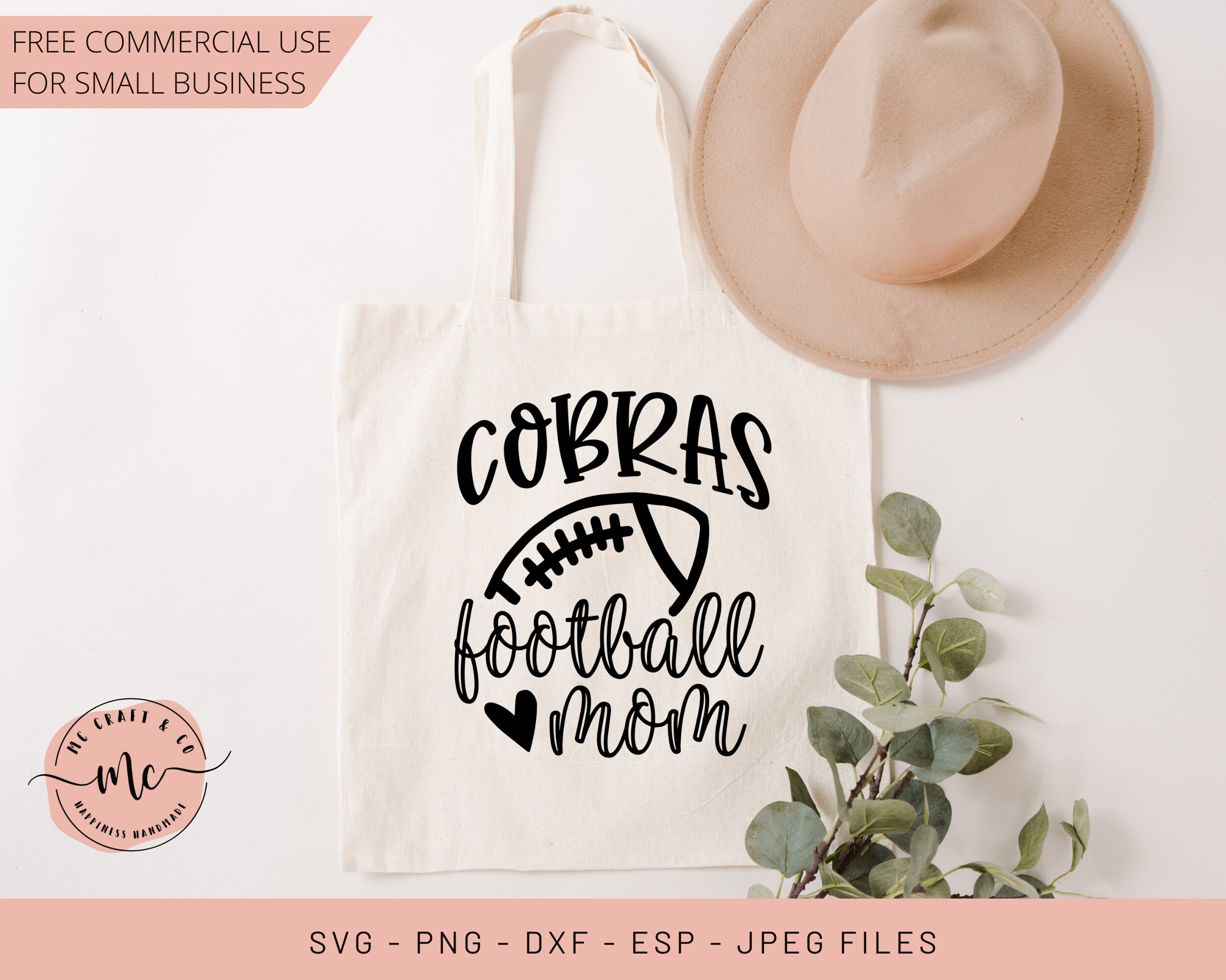 Cobras Cobras Football Football SVG Football Mom Football - Etsy