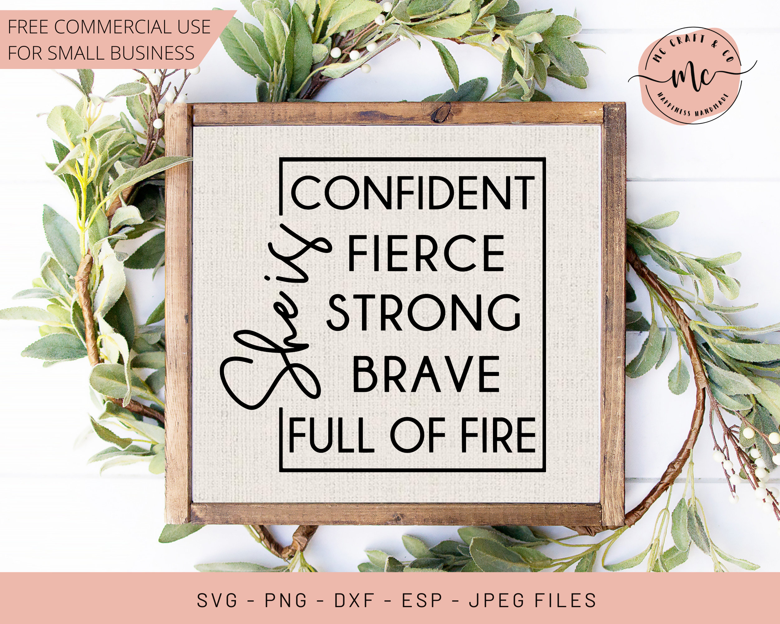 SHE IS She is Fierce Full of Fire She is Strong Women - Etsy