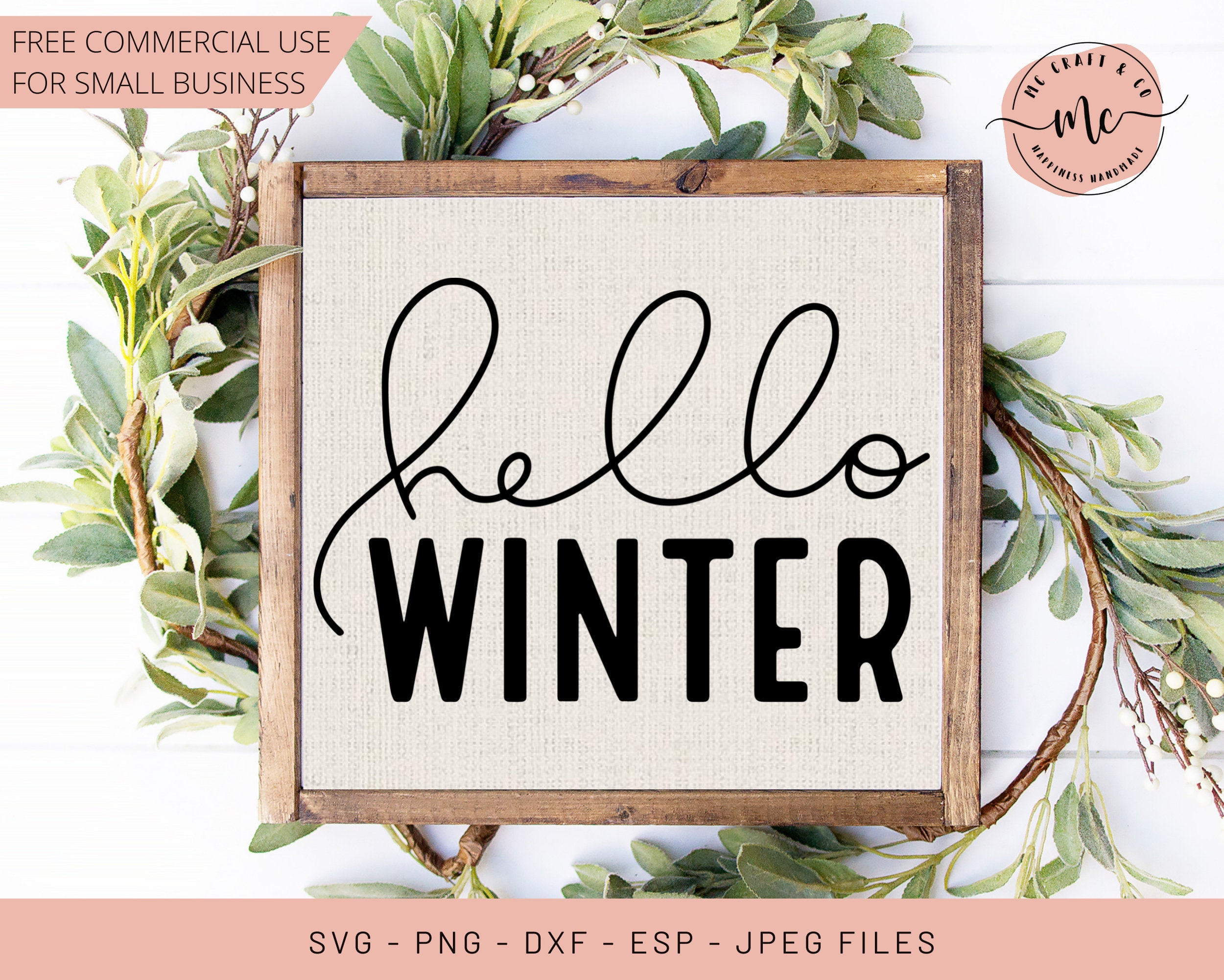 Winter SVG PNG Hello Winter Svg Winter Quote Svg Winter | Etsy