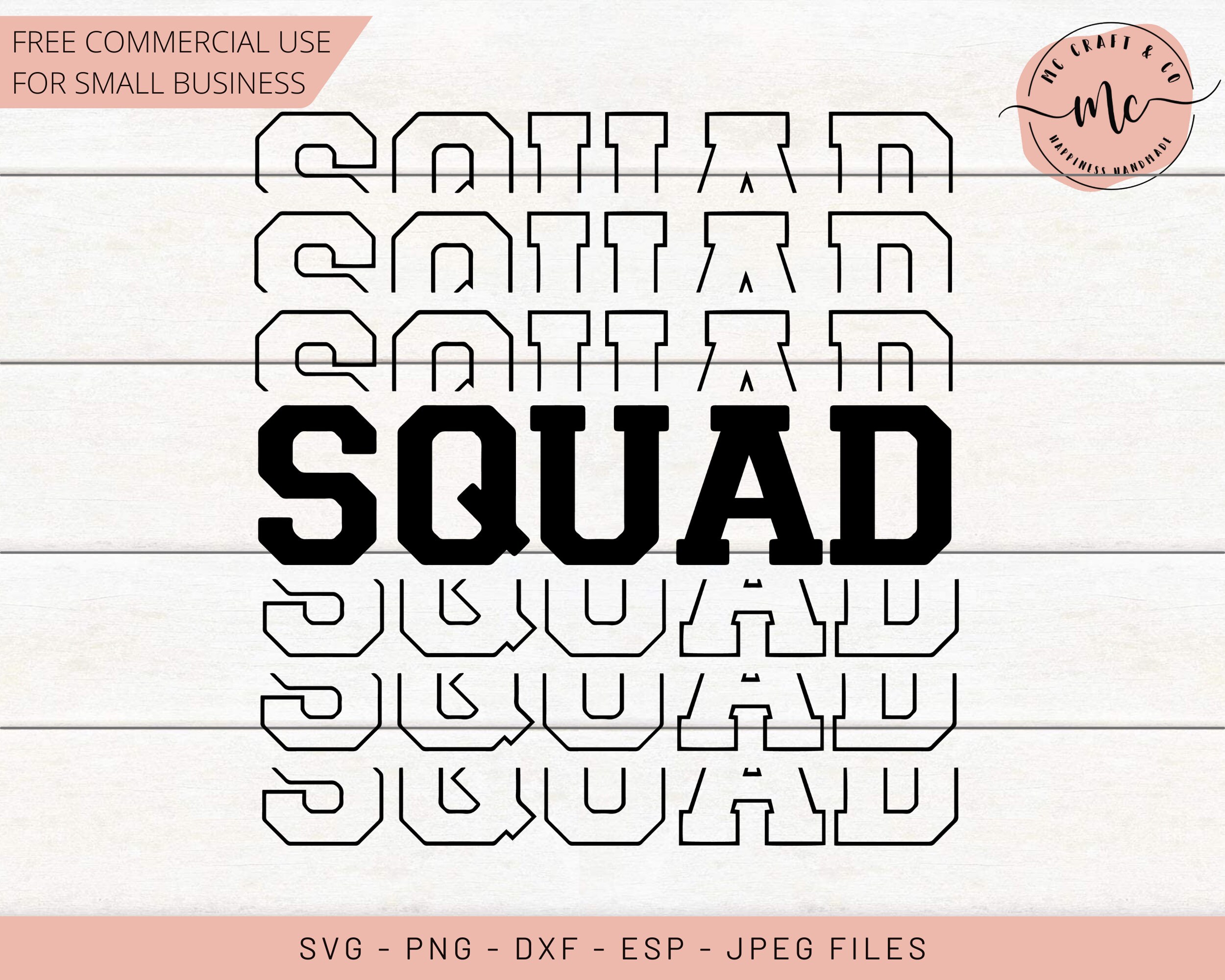 SQUAD // Svg // Girl Squad // Cheer Squad // Eps Jpg Cricut | Etsy