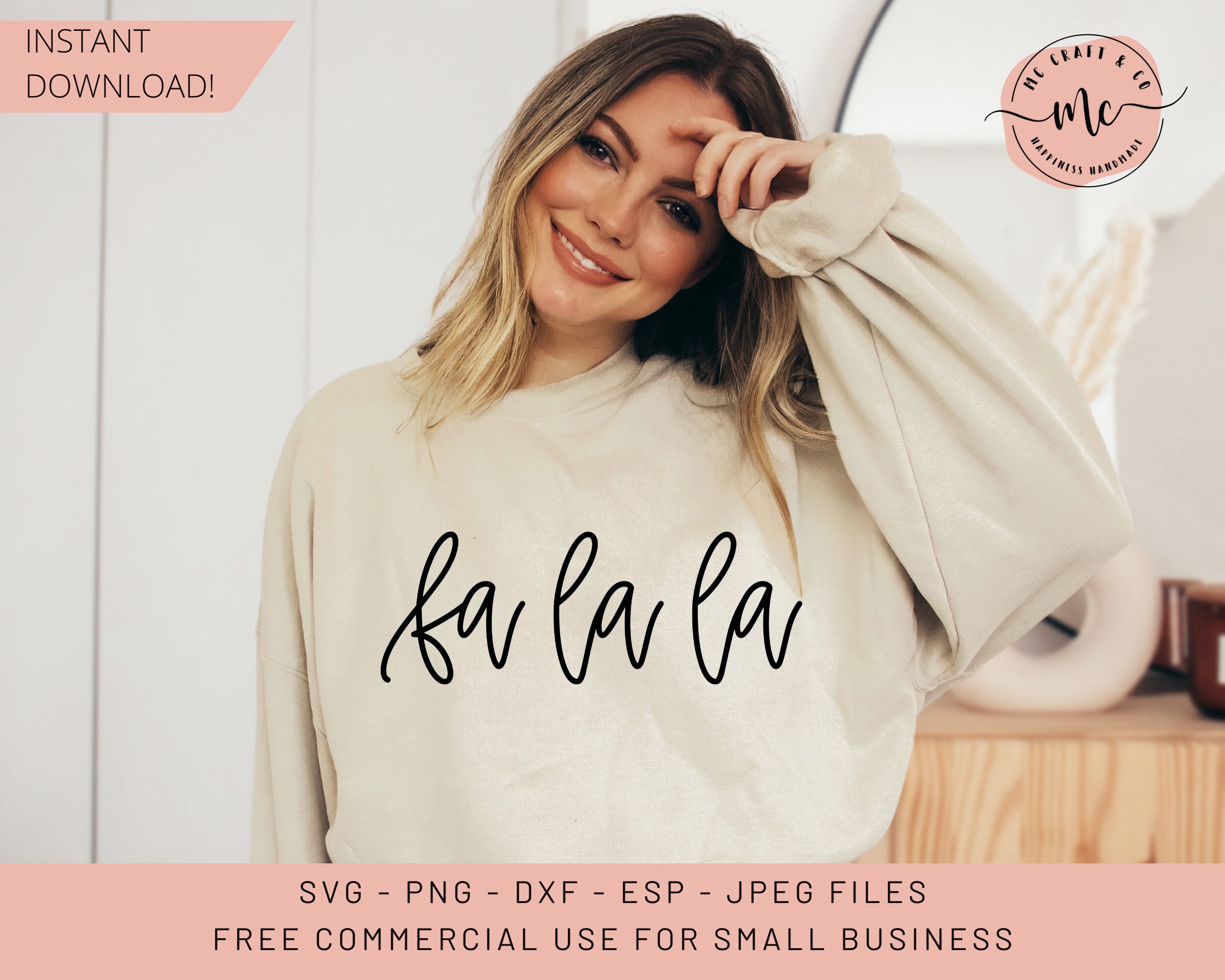 Fa La La SVG PNG Winter Svg Christ Cut File Christmas | Etsy