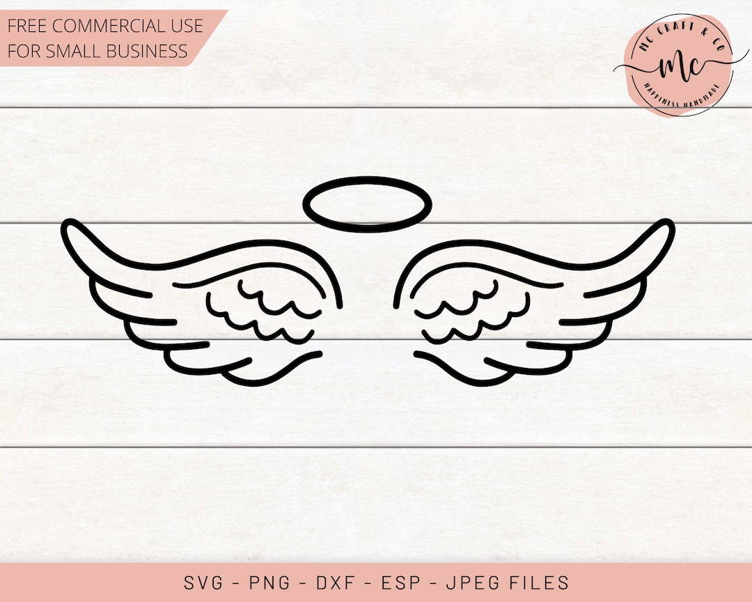 Engelsflügel SVG, Engel SVG, Heiligenschein, Flügel, Himmel in unserem ...