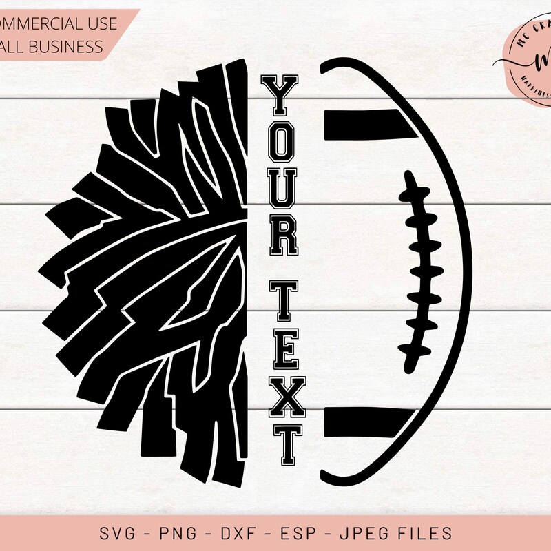 Football and Cheer Svg - Etsy