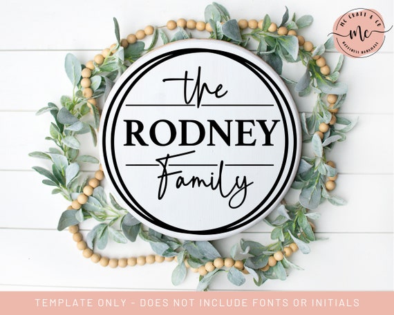 Family Name SVG Last Name SVG Family Name Sign Monogram - Etsy