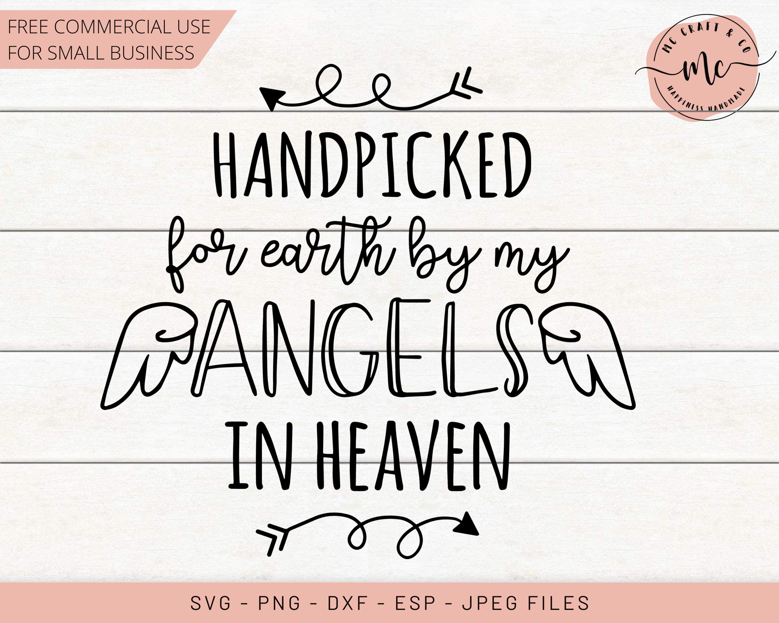 Hand Picked for Earth Svg Heaven Svg Angels Handpicked for - Etsy