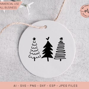 Christmas Tree SVG PNG Bundle, Christmas Tree Cut File, Pine Tree ...