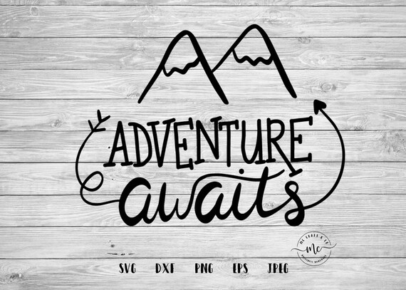 Adventure Awaits Handlettered Wood Sign Design Wonderlust | Etsy
