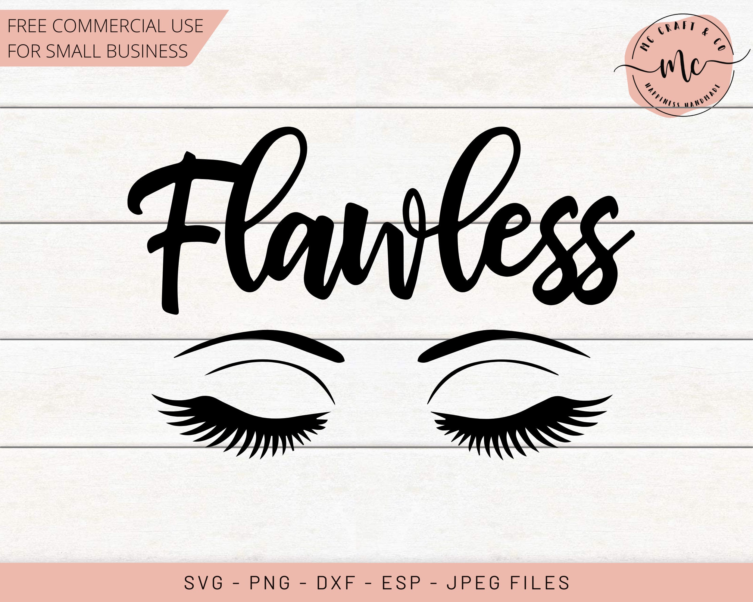 Flawless SVG Makeup Svg Lashes Svg Make up Cut Files Eyes | Etsy