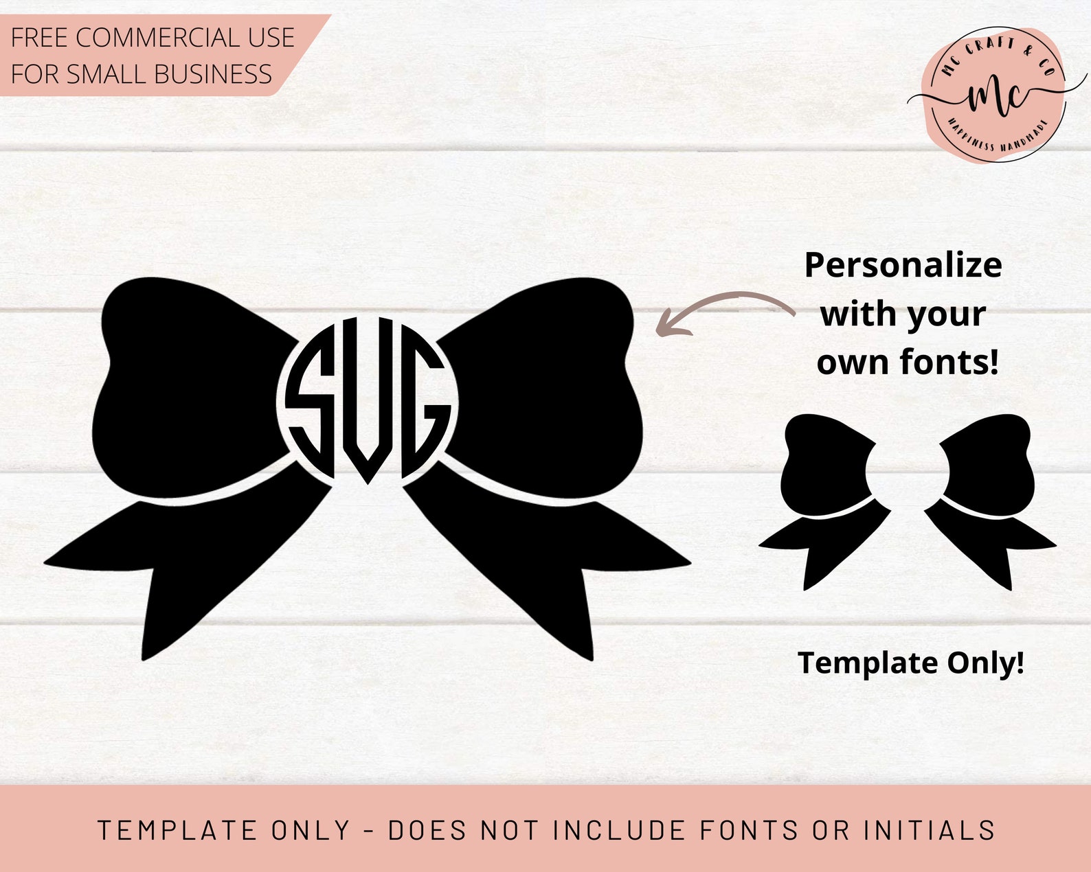 Monogram Bow SVG, Initial Svg, Bow Monogram, Monogram SVG, BOW Svg ...