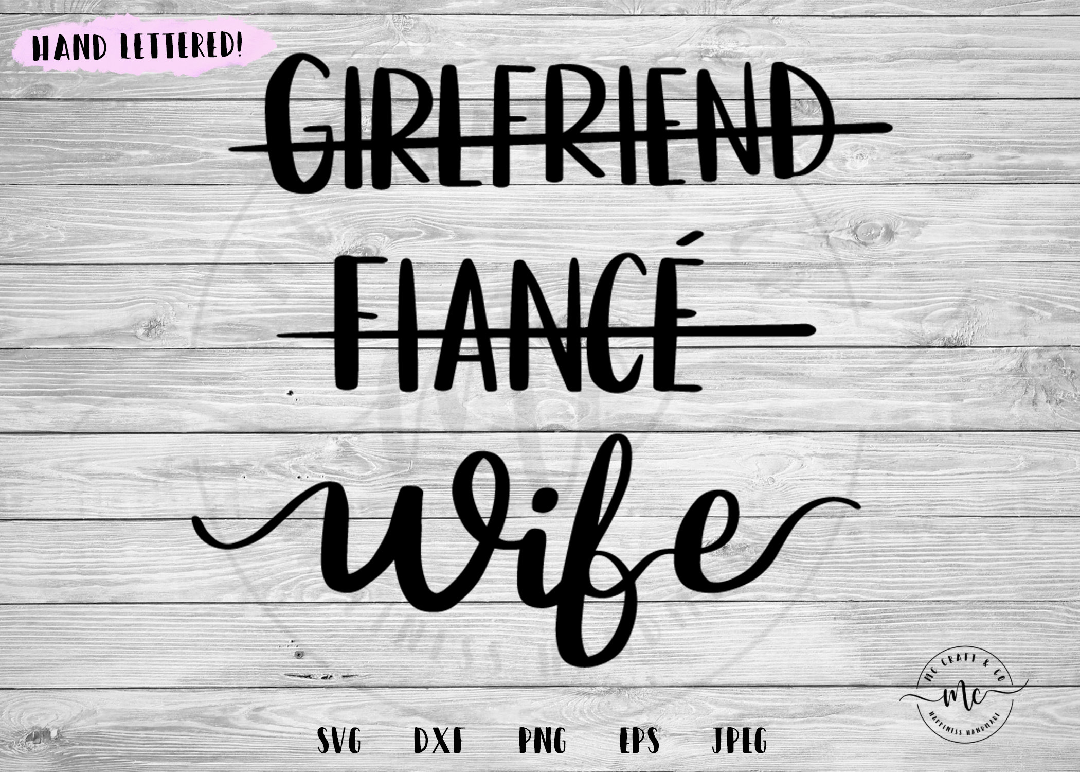 Girlfriend Fiancé Wife SVG Fiancé Svg Wifey Svg Wedding - Etsy