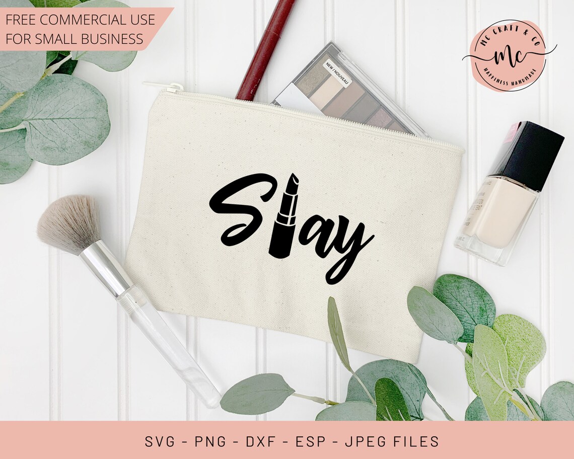 Slay SVG Makeup Svg Lashes Svg Make up Cut Files Lipstick - Etsy