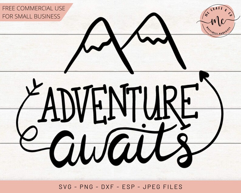 Adventure Awaits Handlettered Wood Sign Design Wonderlust - Etsy
