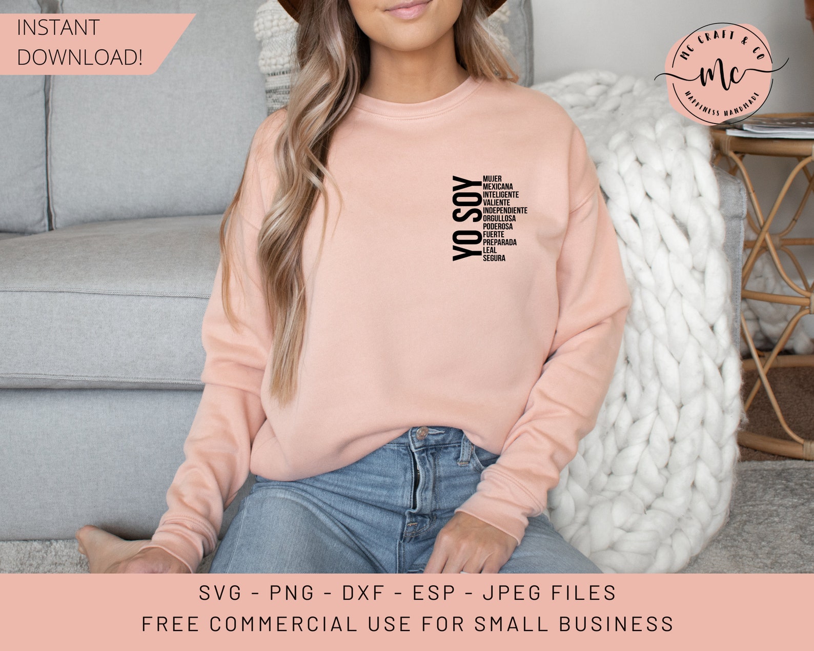 YO SOY Svg Png Mexicana Seg Png Latina Yo Soy Fuerte - Etsy