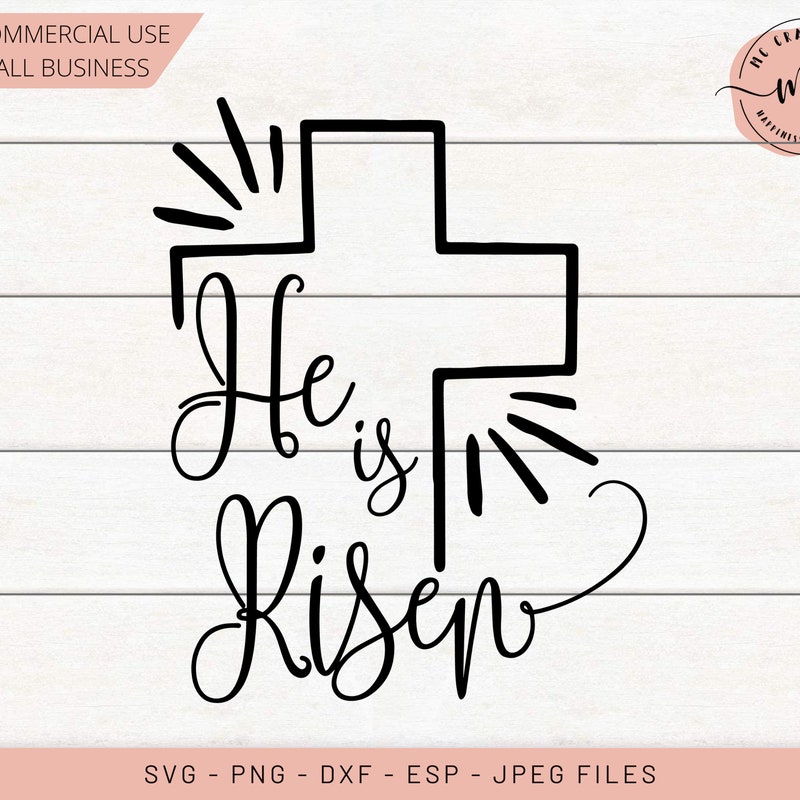 He is Risen Svg - Etsy