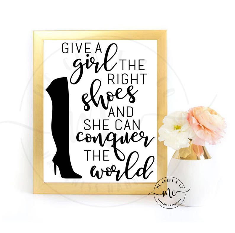 Give a Girl the Right Shoes SVG Shoes svg Heels svg boots | Etsy