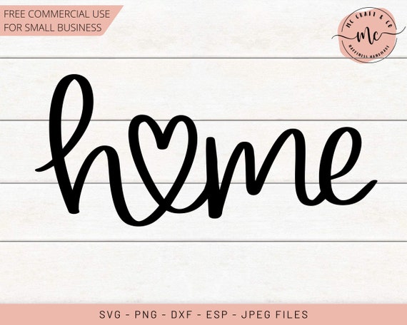 Home Svg Home Sign Hand Lettered Home Svg Svg Files for | Etsy