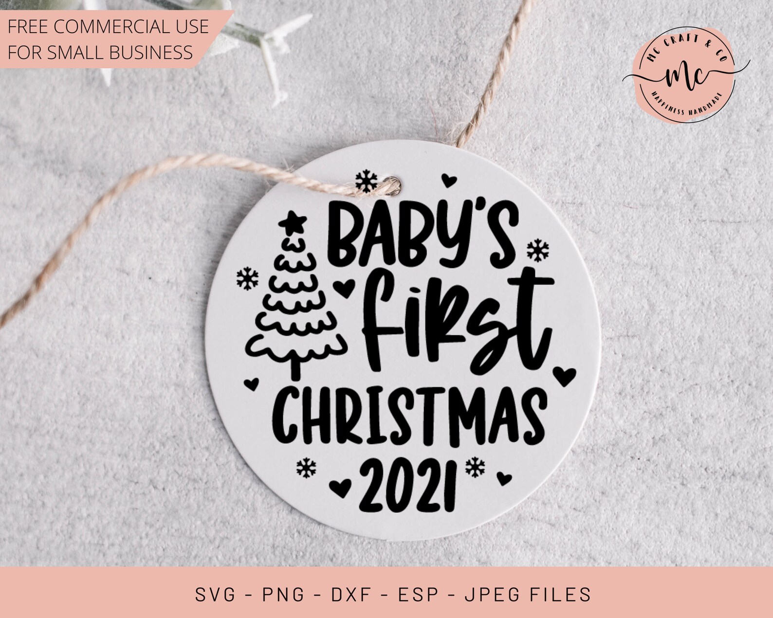 Baby's First Christmas SVG PNG Baby 1st Christmas Svg | Etsy