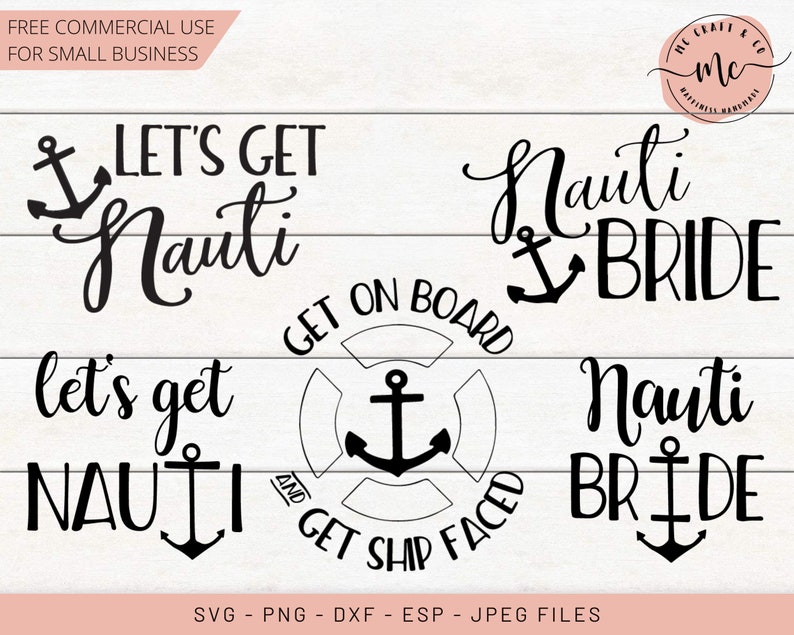 Lets Get Nauti / Get on Board and Get Ship Faced / Nauti - Etsy