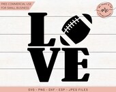 Football Love Svg Love Svg Football SVG Football Mom - Etsy