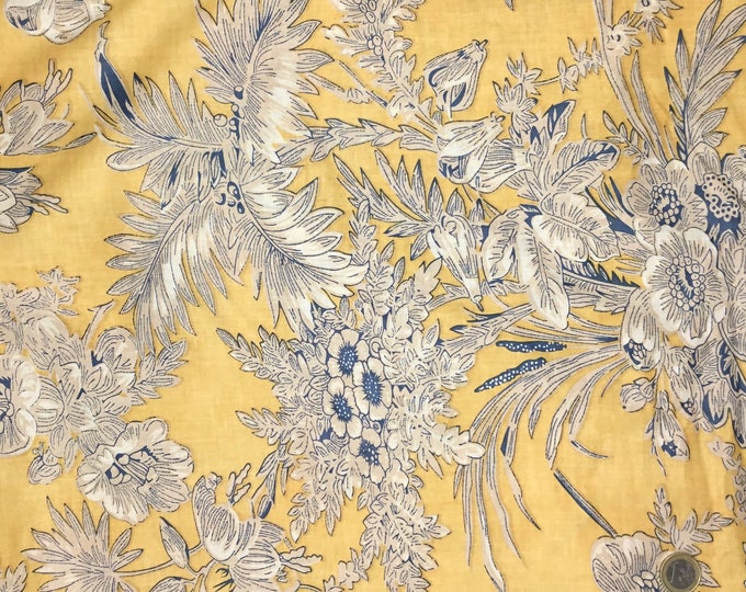 Indian Cotton Muslin. Yellow Versailles Jaipur. - Etsy