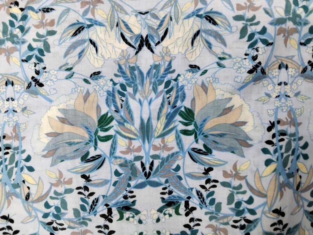 English Pima Lawn Cotton Fabric Fabric Freedom Ice Jugend Print - Etsy