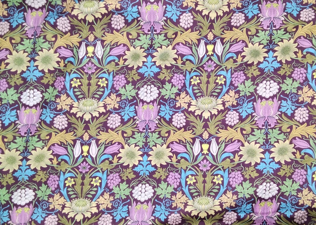 English Pima Lawn Cotton Fabric Fabric Freedom Jugend Lilac Print - Etsy