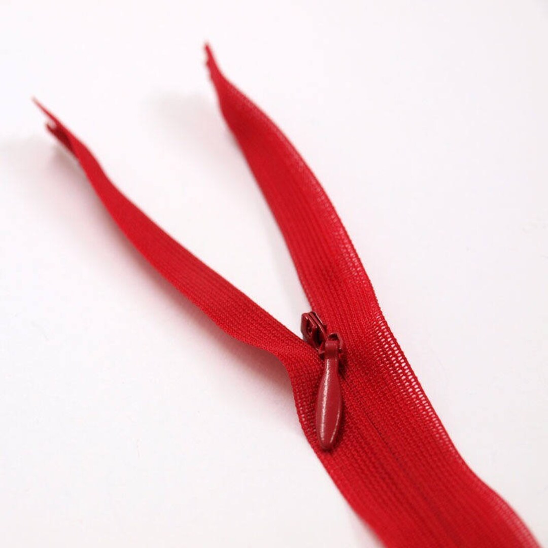 Invisible Concealed Zippers, 56cm (22"), Red - Etsy