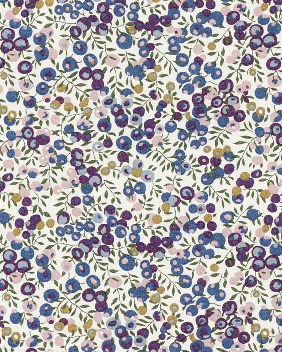 Tana Lawn Fabric From Liberty of London, Wiltshire Bud Blueberry - Etsy