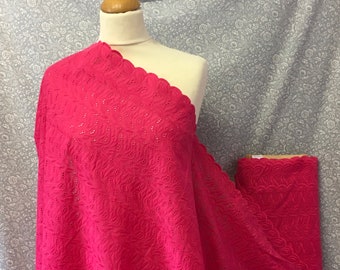 Pink Eyelet Fabric | Etsy
