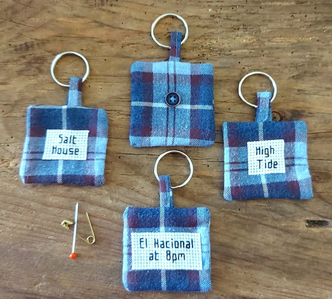Memory Keyring Made From Loved Ones Clothing. Personalised Memorial ...